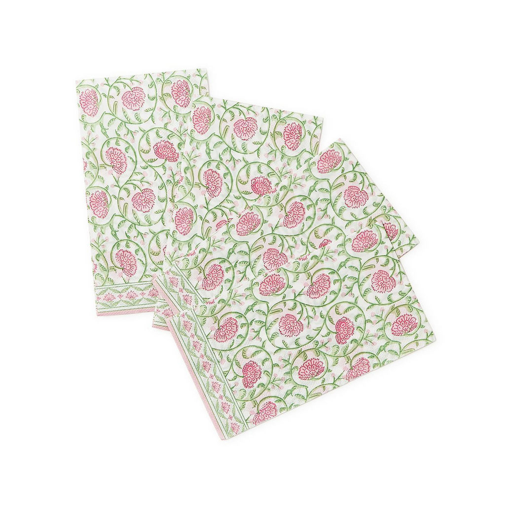 Elegant Pink Floral Guest Napkins, 20-Pack 3-Ply – dolly mama boutique