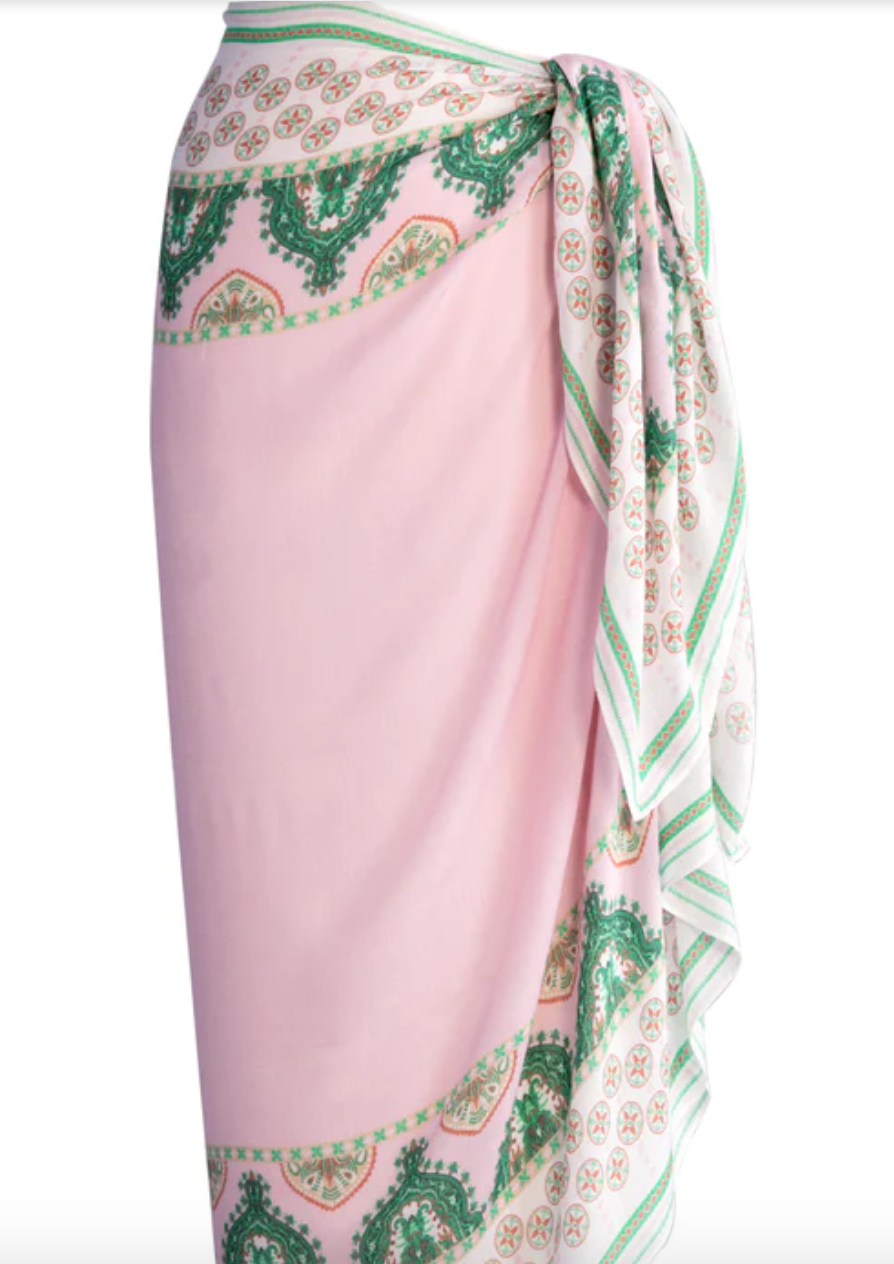 Camila Pink Sarong - Versatile Viscose Summer Wrap – dolly mama boutique